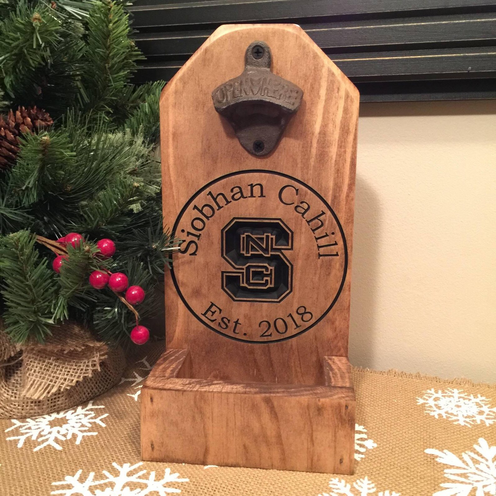 Personalized Beer Bottle Opener, Groomsmen Gift, Rustic Engraved Beer ...