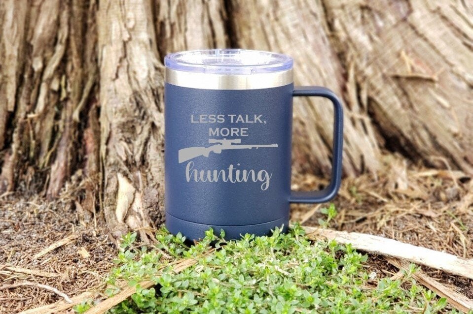 Hunting Coffee Mug Less Talk More Hunting Father's Day - Etsy