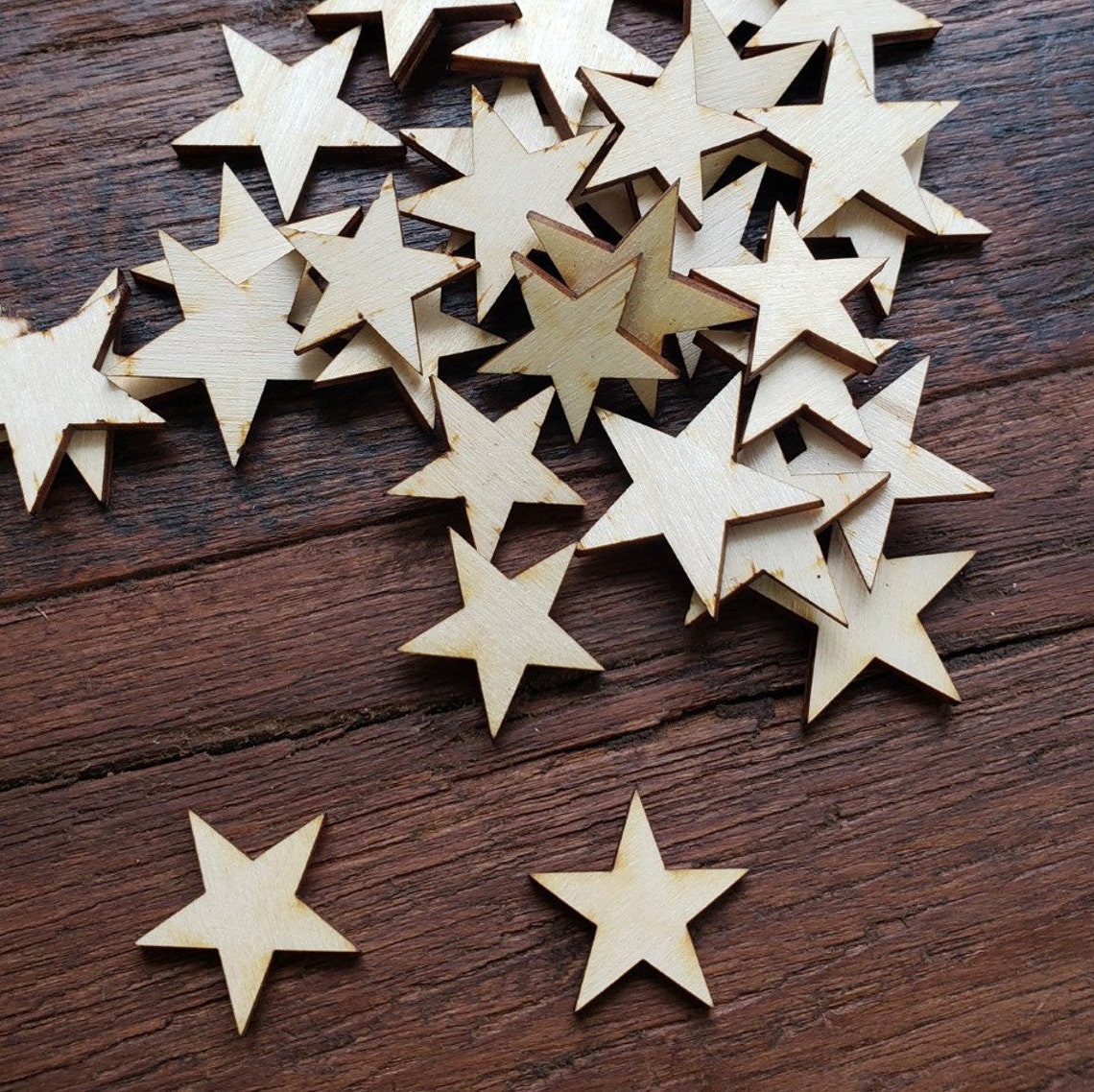 Bulk Wood Stars DIY Project Supplies Craft Supplies Laser | Etsy