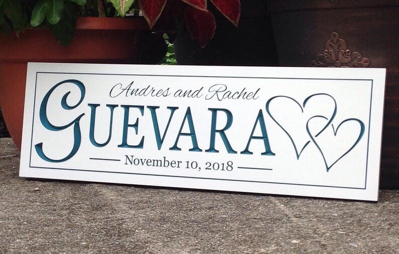 Custom Engraved Sign Personalized Engraved Sign Anniversary | Etsy