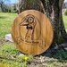 Rustic Cabin Sign Round Wooden Sign Personalized Sign - Etsy