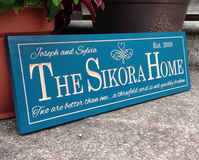 Custom Engraved Sign Personalized Engraved Sign Anniversary - Etsy