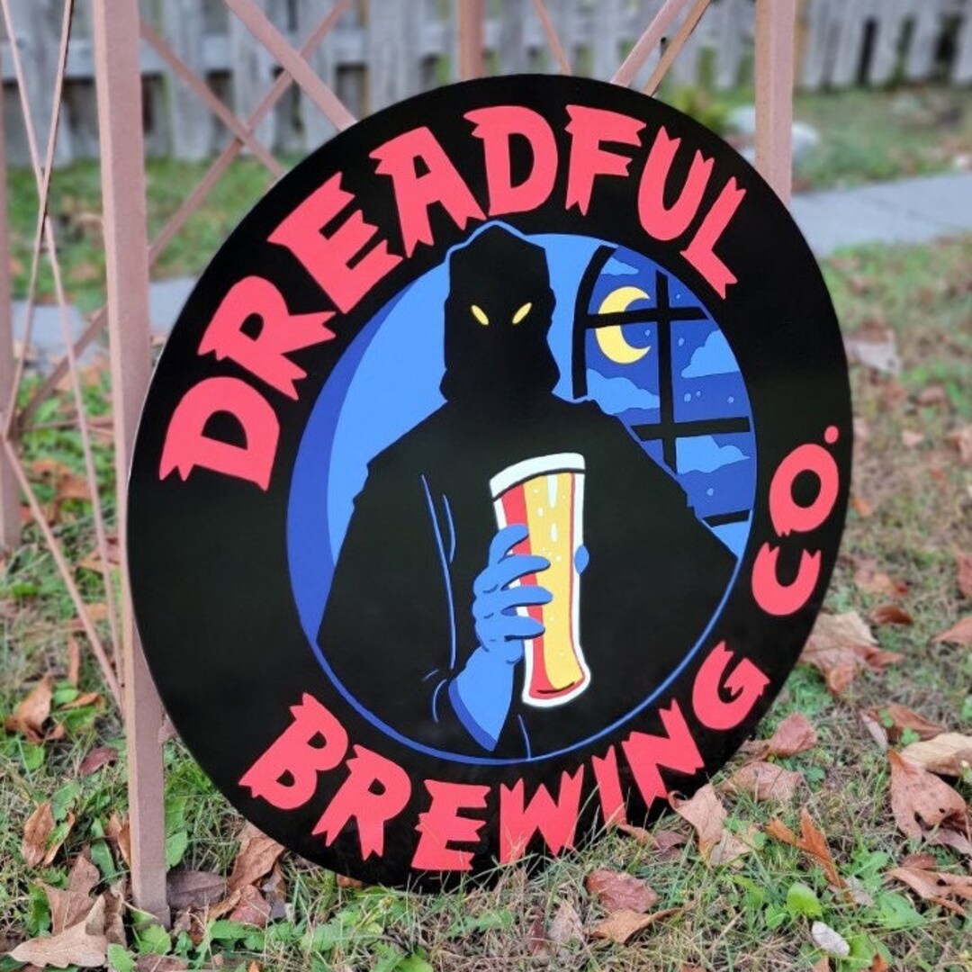 Round Metal Sign, Business Sign, Custom Logo Sign, Personalized Sign ...