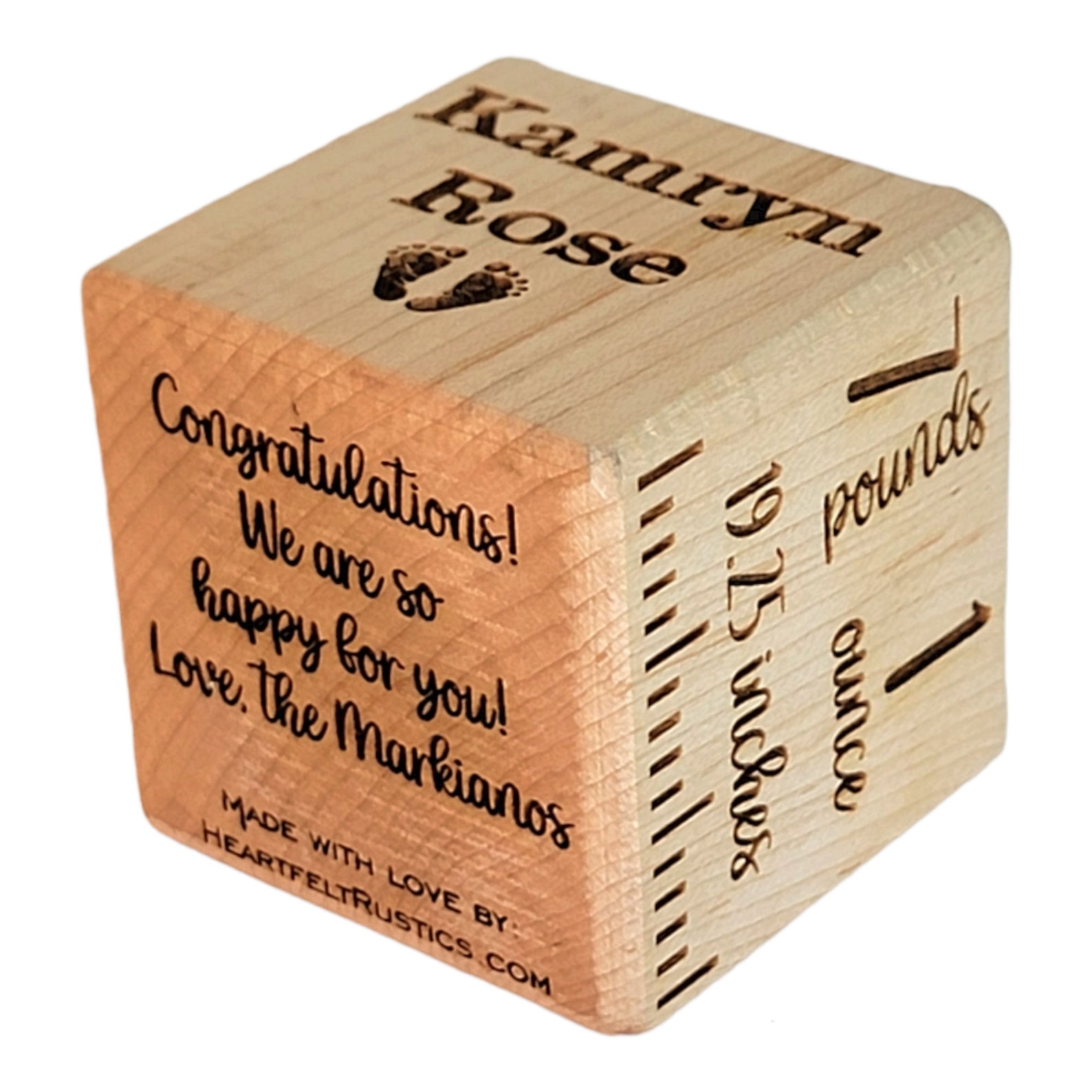 Personalized Baby Block, Baby Stat Block, New Baby Gift, Birth Block ...