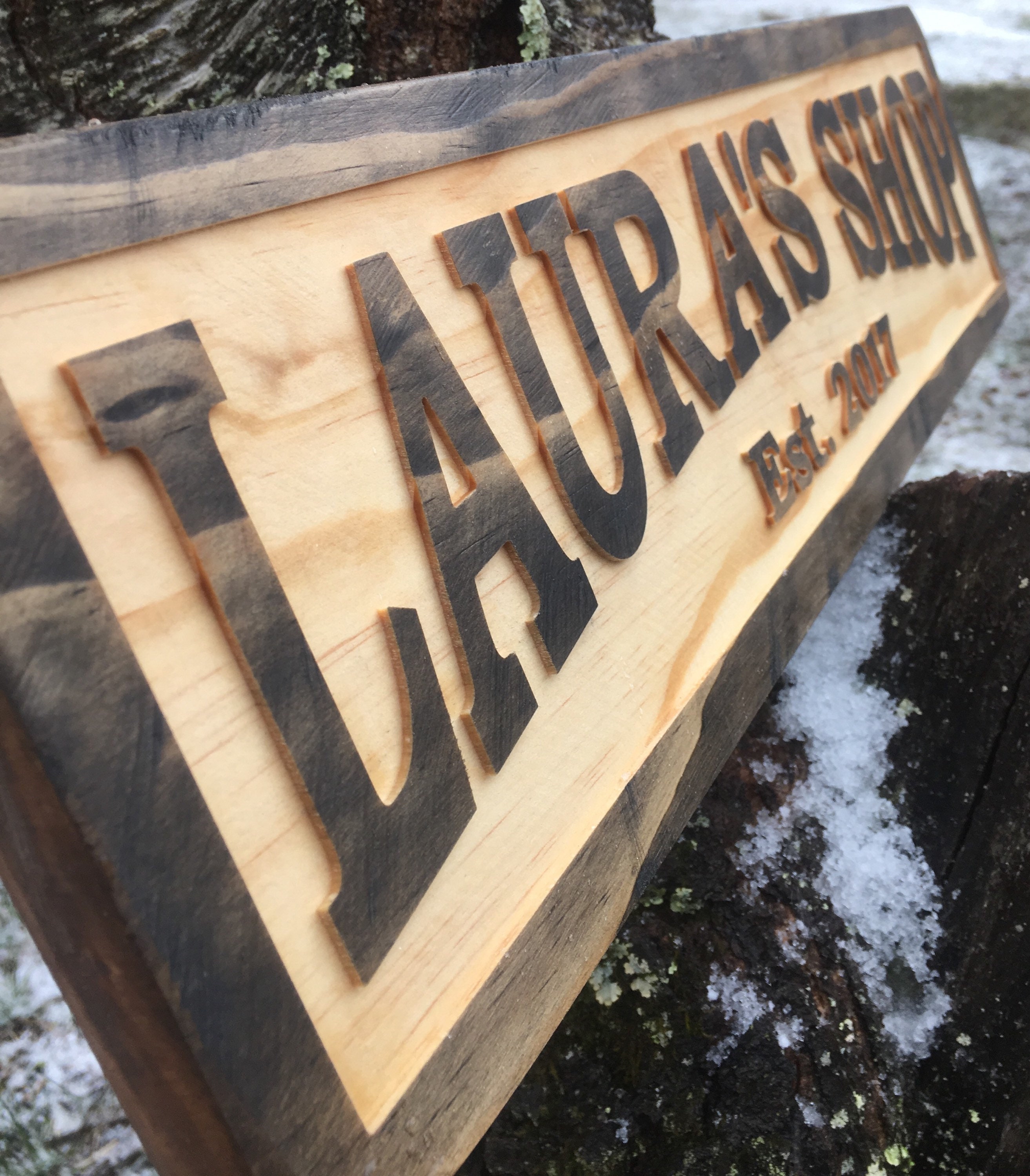 Personalized Rustic Sign Engraved Wood Sign Rustic Decor | Etsy