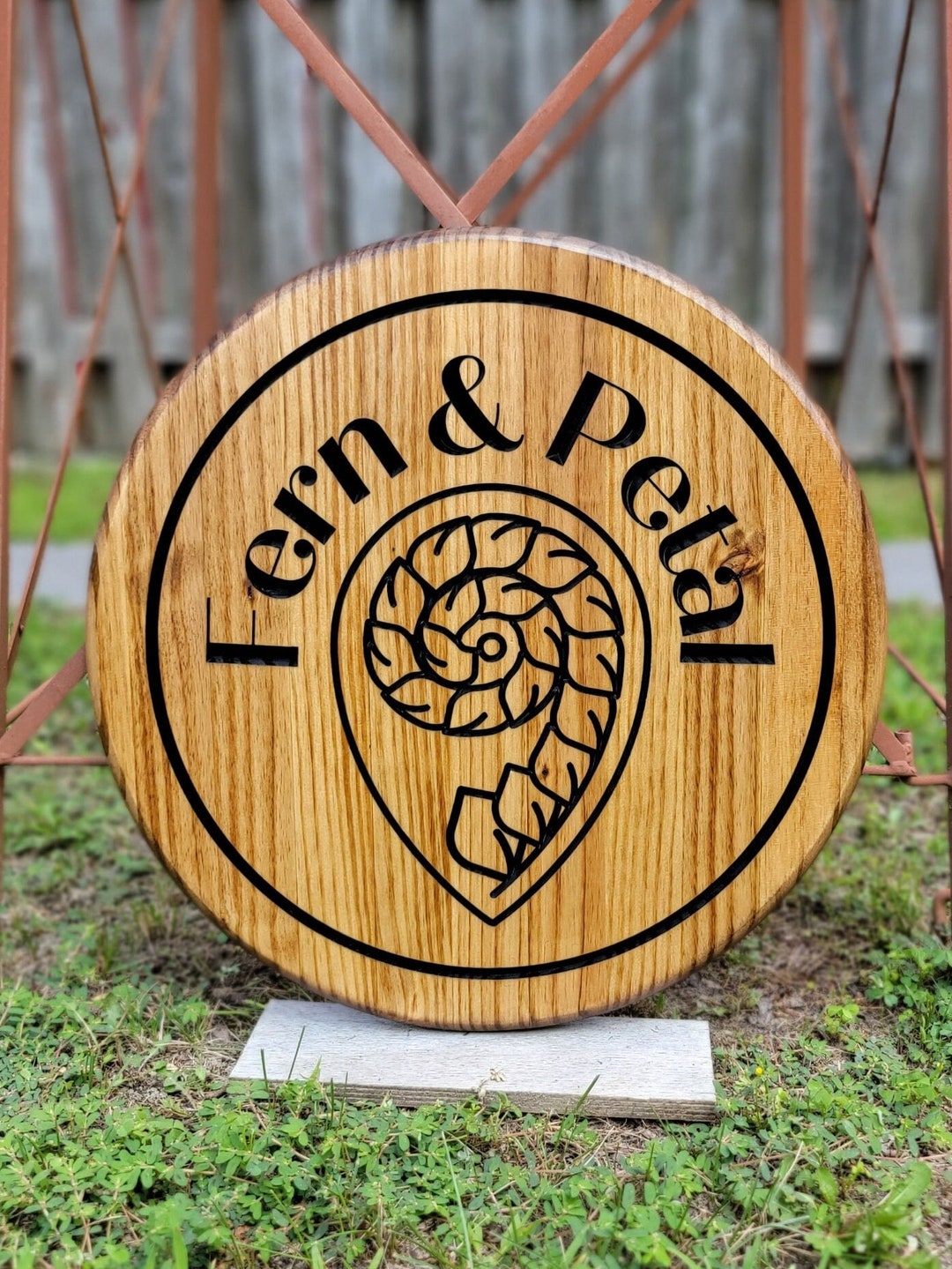 Wall Decor, Business Logo Signs, Round Wooden Sign, Personalized Sign ...