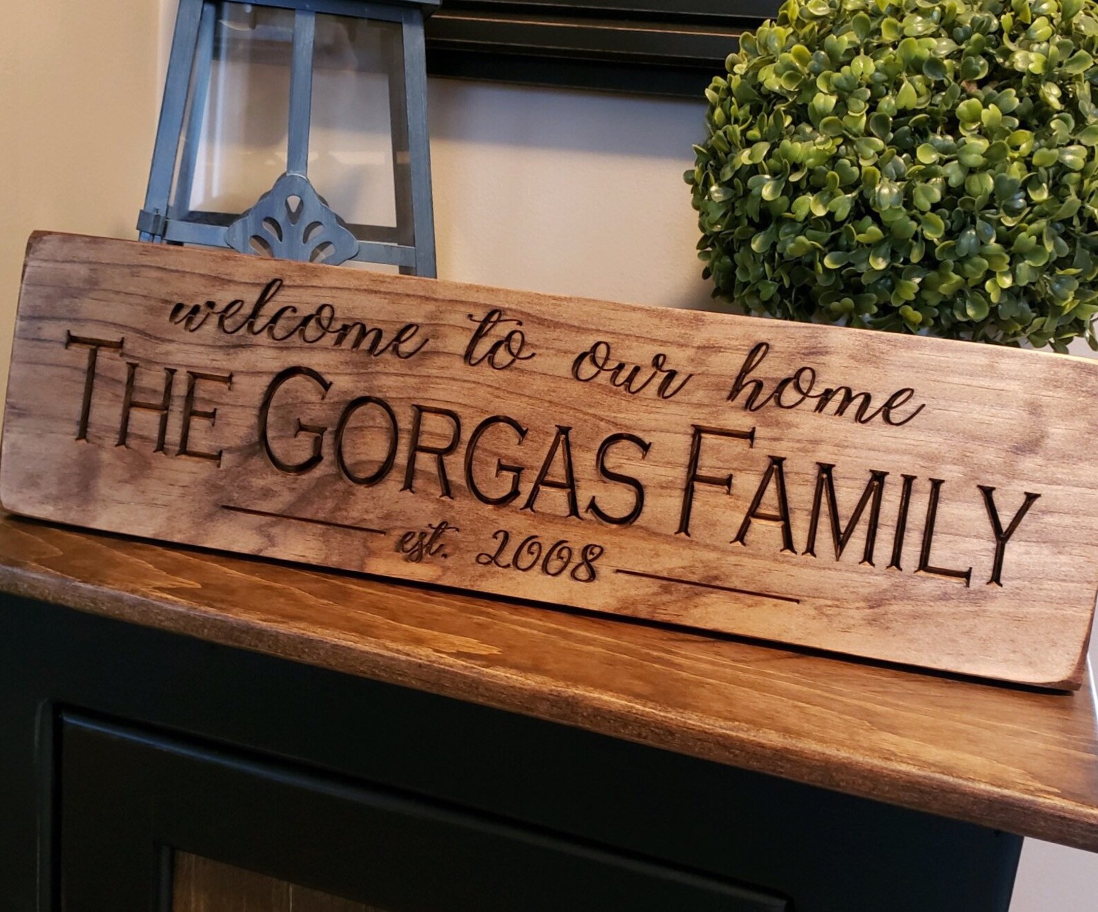 Personalized Rustic Sign Engraved Wood Sign Rustic Decor - Etsy