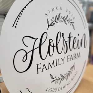 Round Metal Sign, Business Sign, Custom Logo Sign, Personalized Sign ...