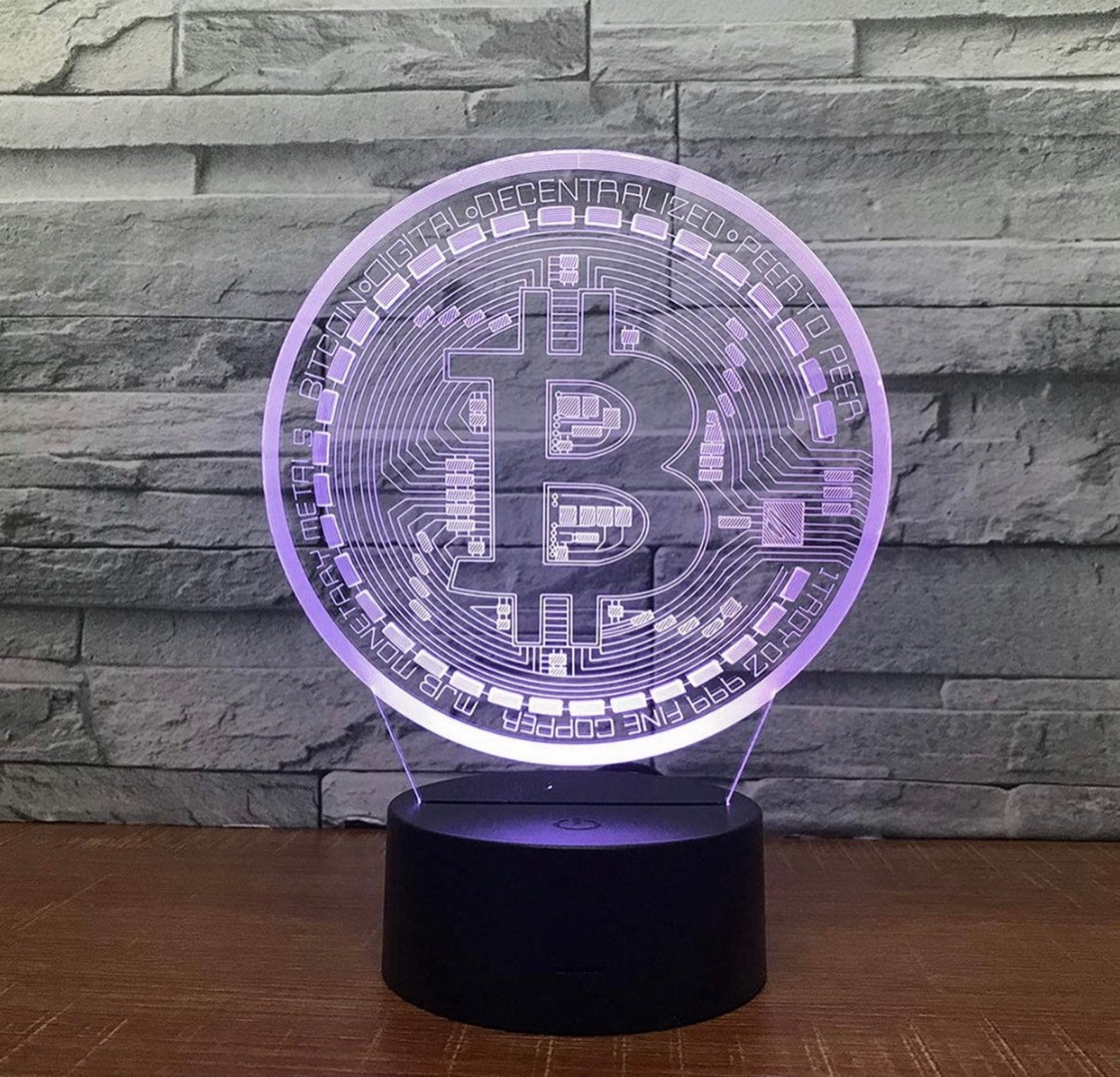 BITCOIN LED 7 Colour AWESOME Light up Display Sign - Etsy