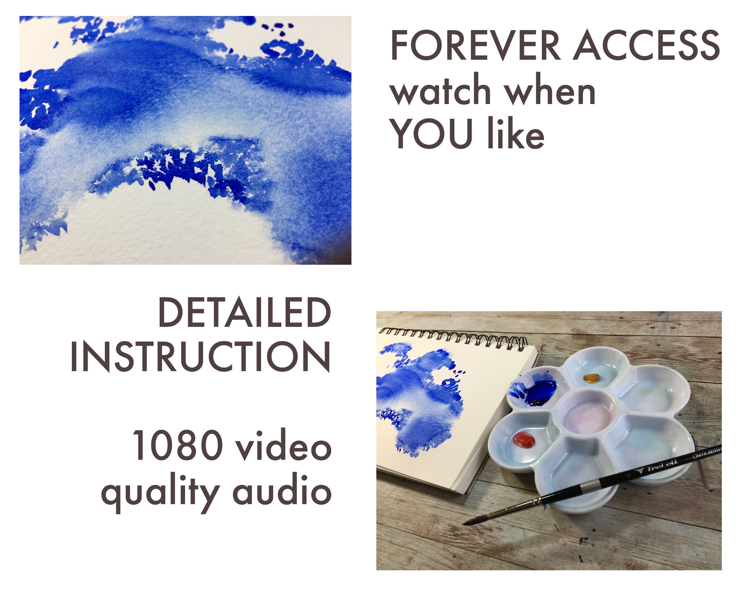 Watercolor Botanical Class Super Loose Florals Online - Etsy