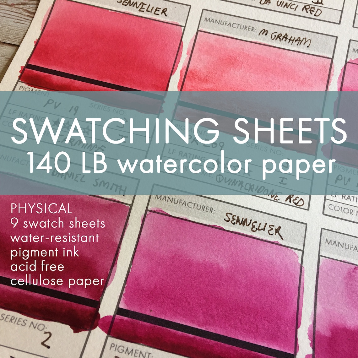 WATERCOLOR SWATCHING SHEETS: Tools for Artists - Organize, Mix Color ...