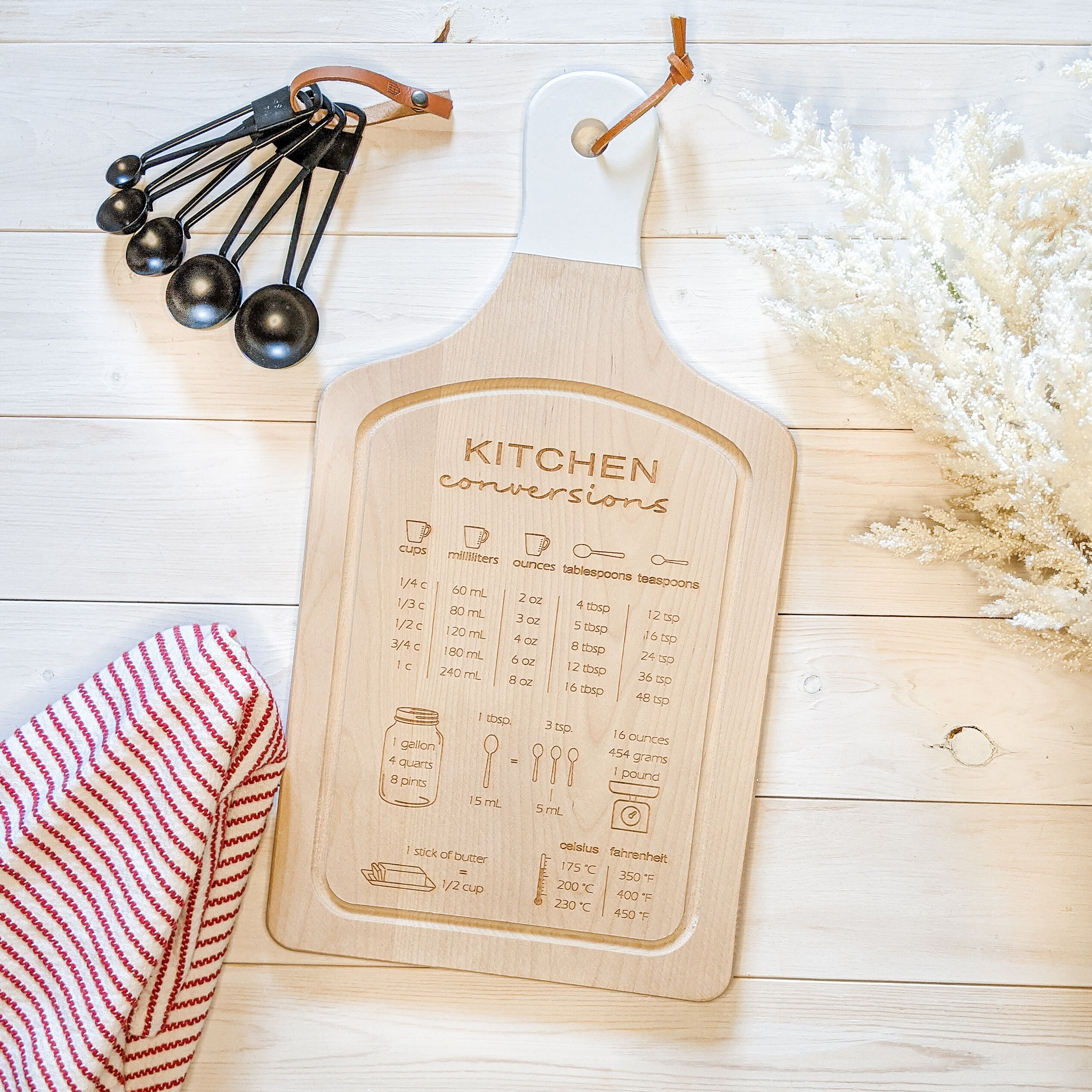 Kitchen Conversion Cutting Board - Etsy