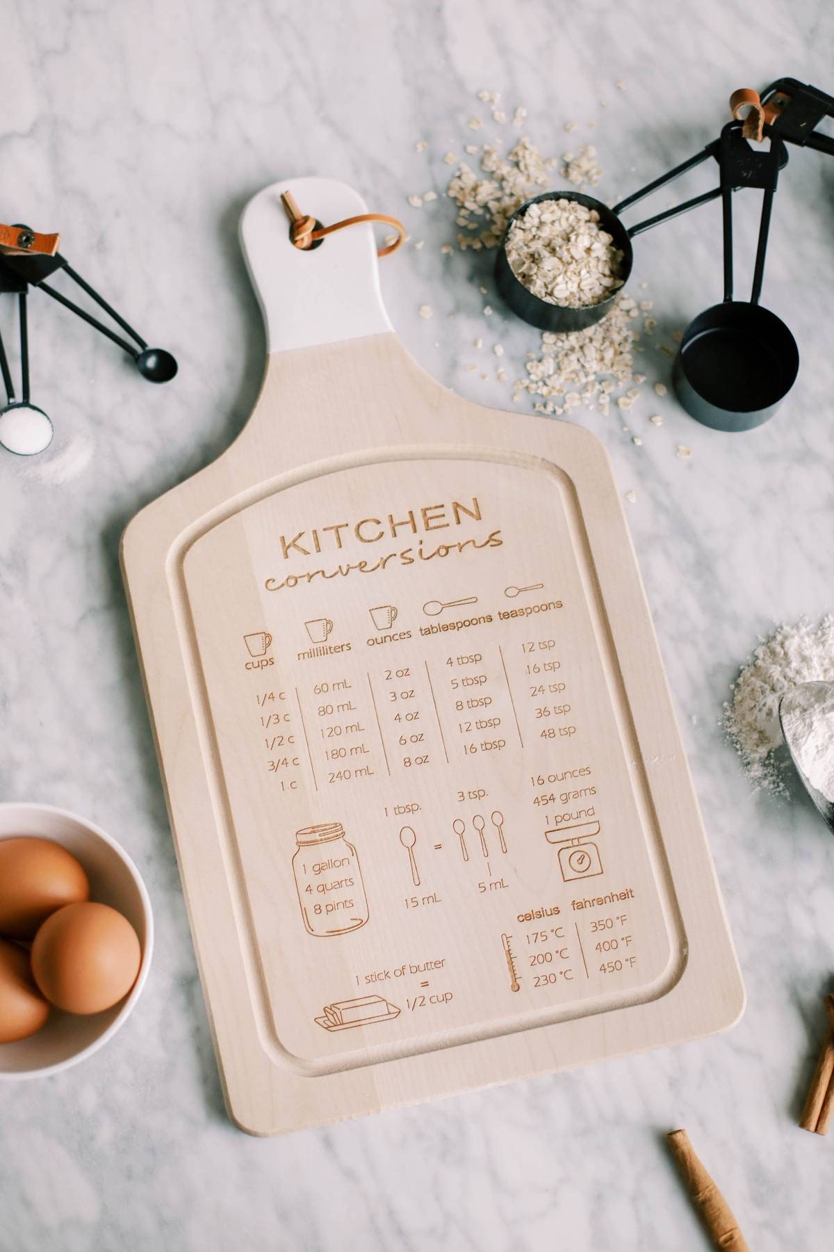 Kitchen Conversion Cutting Board - Etsy