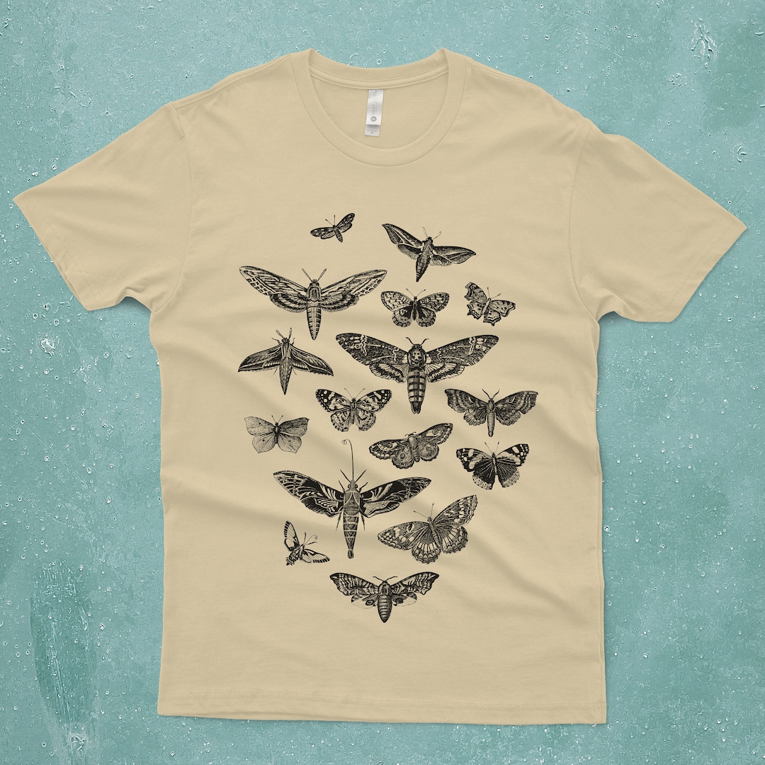 Moth Shirt - Unisex Insect Tshirt - Moths and Butterflies T-shirt ...