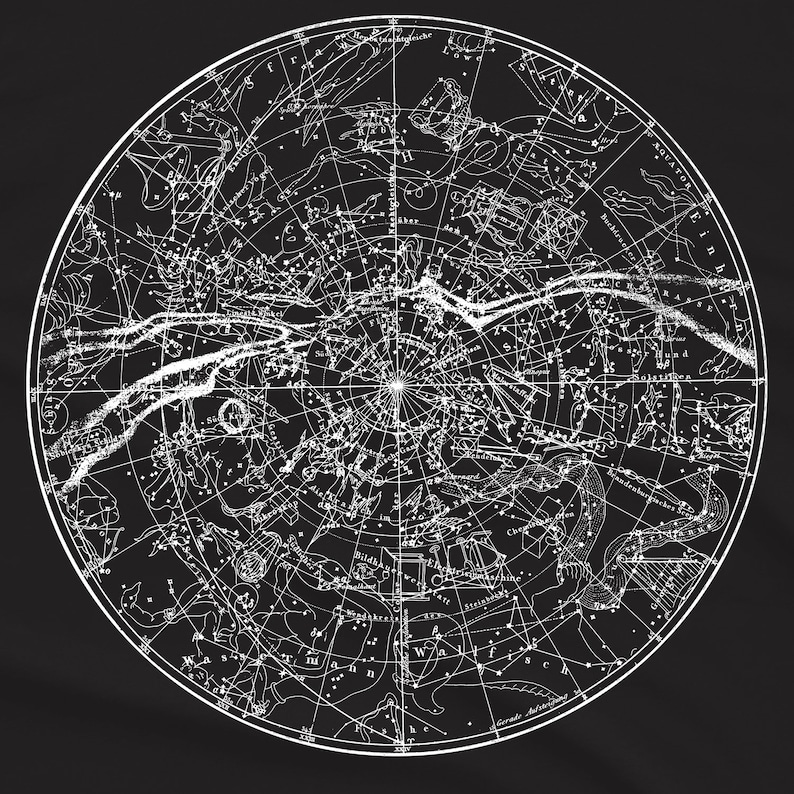 Constellation Shirt - Unisex - Astronomy Tshirt - Men's and Women's T ...