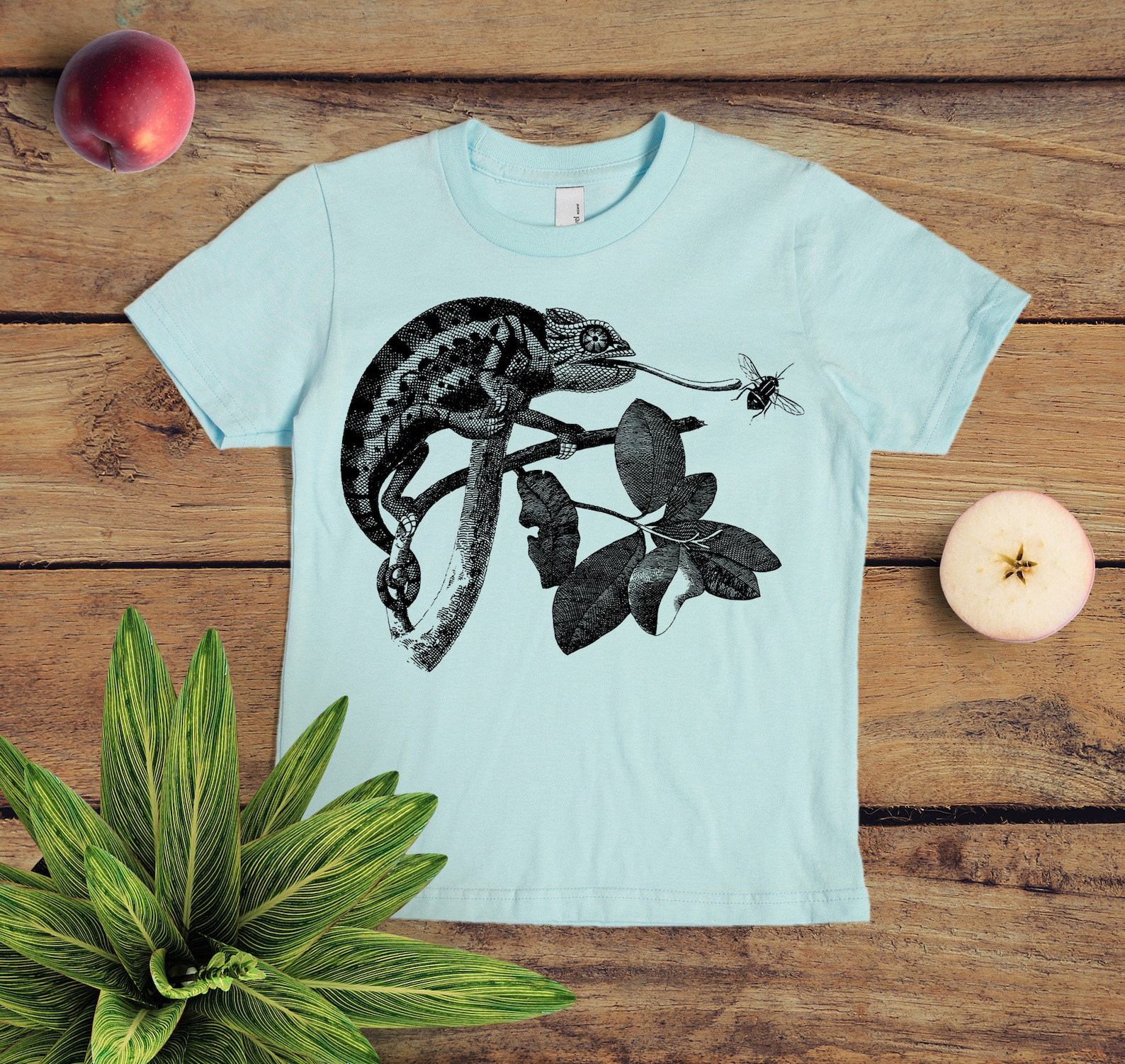 Children's Animal Shirt Chameleon Shirt Kids Lizards - Etsy