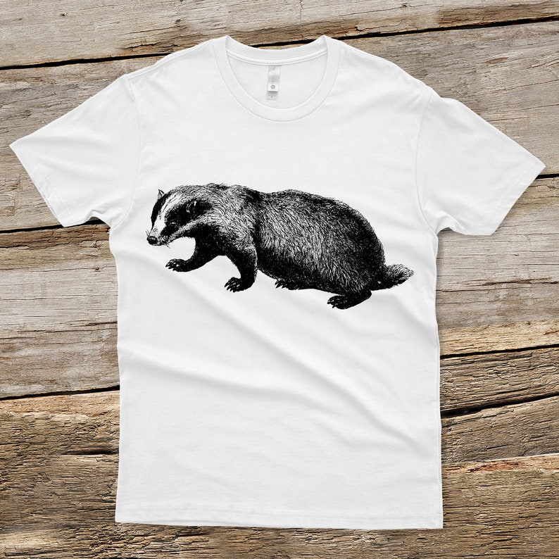 Badger Unisex Shirt -badger T-shirt - Men's Animal Shirt -men's Graphic ...
