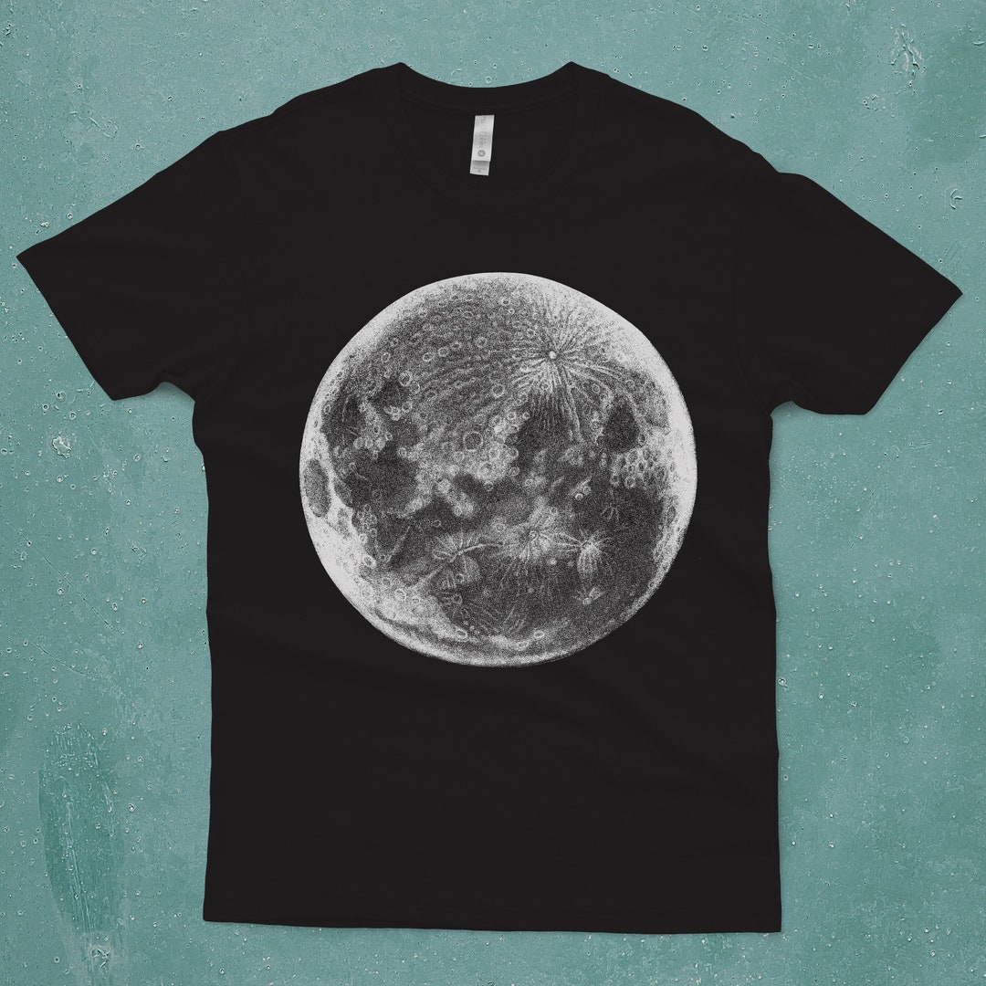 Moon Shirt - Unisex T-shirt - Astronomy Tshirt - Graphic Tee for Men ...