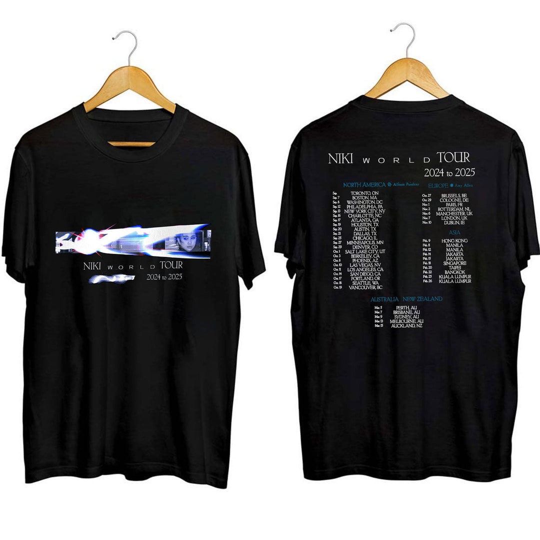 NIKI World Tour 2024 to 2025 Shirt, NIKI 2024 Concert Shirt, NIKI Fan ...