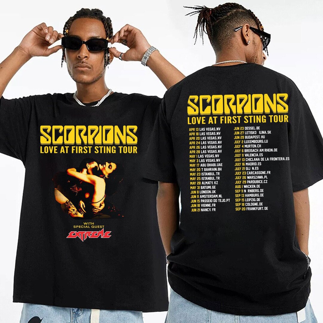Scorpions Love at First Sting Tour 2024 Shirt, Scorpions 2024 Concert ...