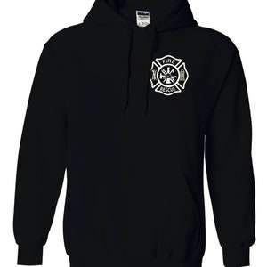 Fire Rescue Hoodie Fire Department Duty Sweatshirt Firefighter - Etsy