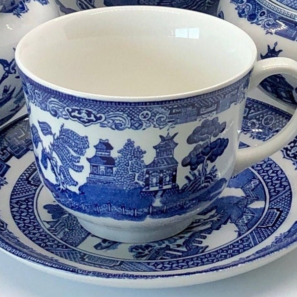 Blue Willow Tea Set - Etsy