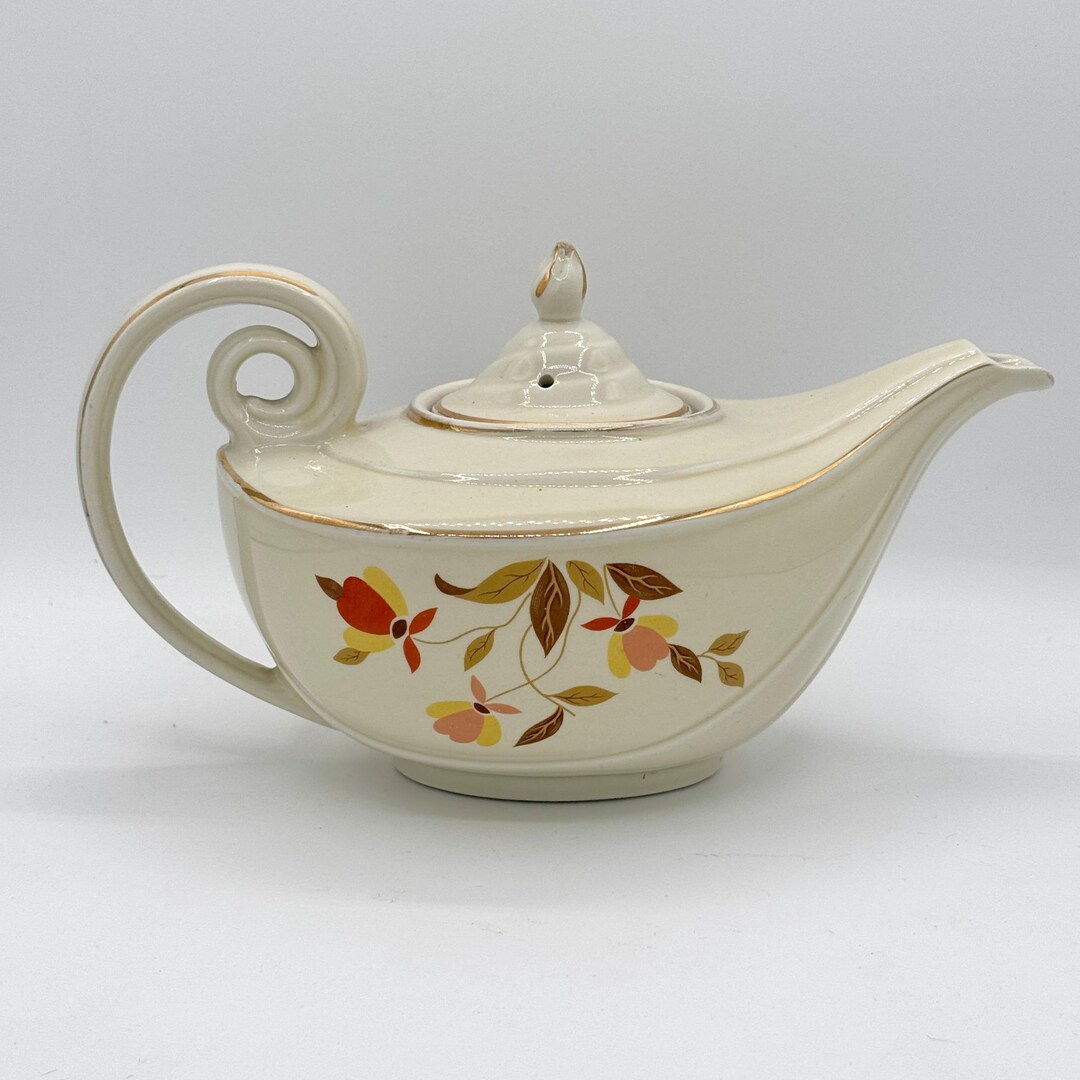 Hall Autumn Leaf Aladdin Teapot 1950s - Etsy