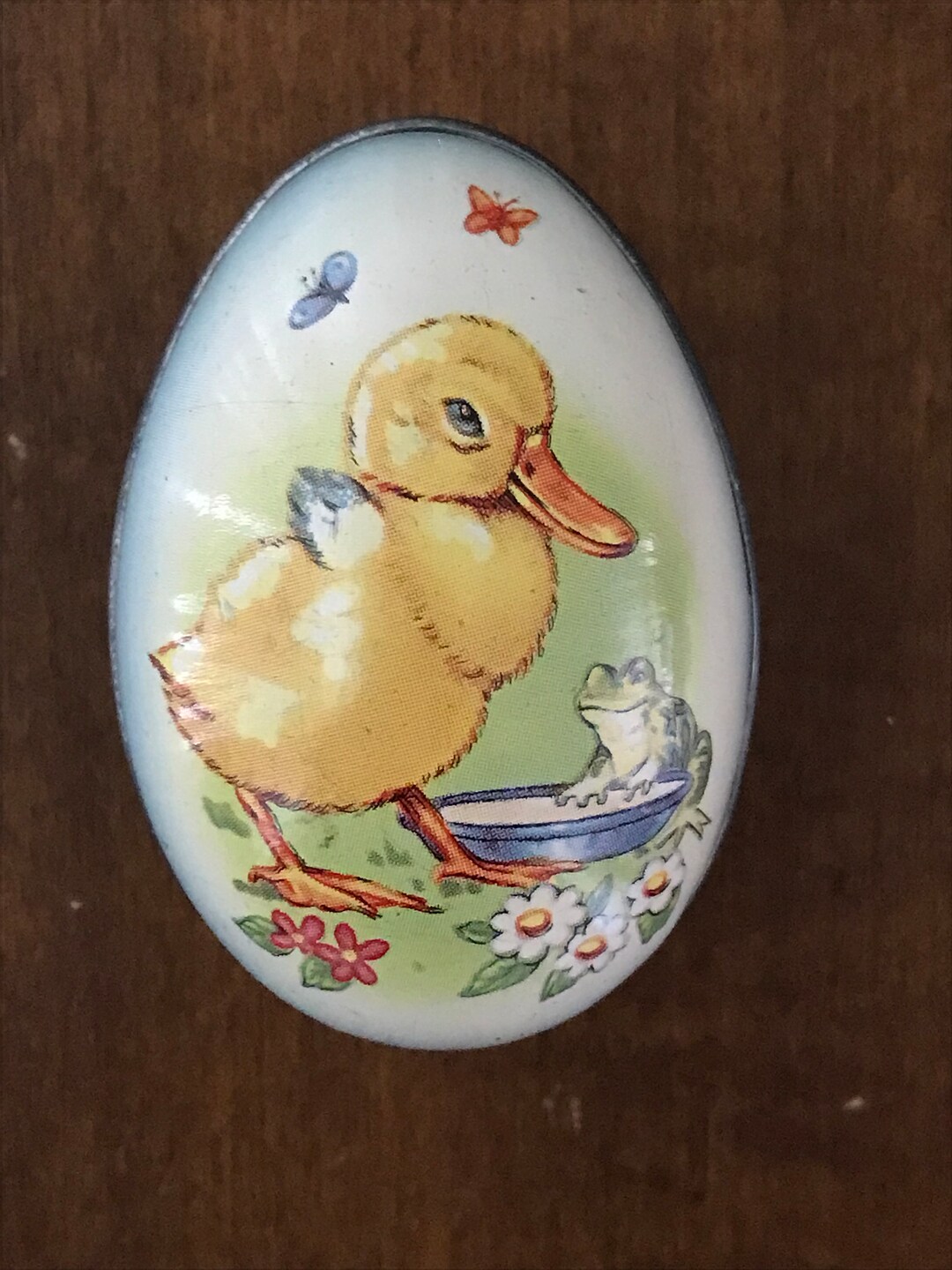Tin Baby Duck Easter Egg Made in England - Etsy