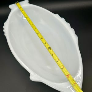 Large Milk Glass Fish Platter Vintage Glasbake USA - Etsy