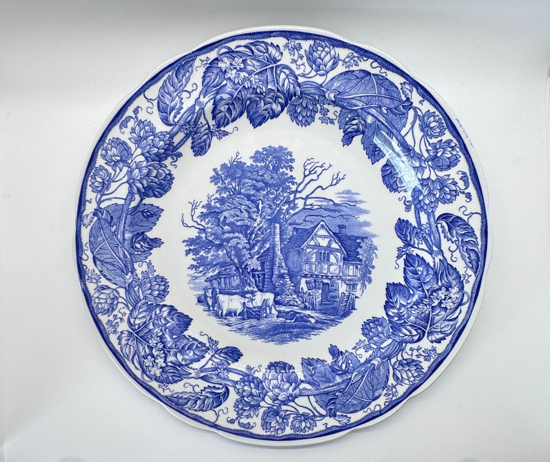 Vintage Spode Wall Art Dinner Plate, Cows and Cottage, rural Scenes - Etsy