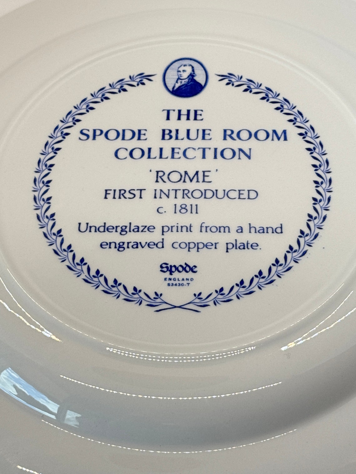 Spode Blue Room "rome" Wall Art Plate - Etsy