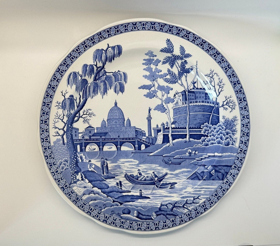 Spode Blue Rome Wall Decor Plate - Etsy