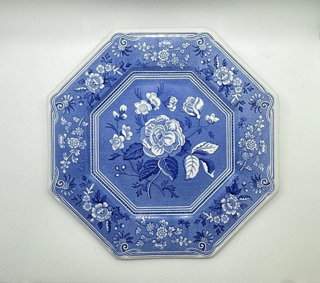 Spode Blue Wall Art Botanical Plate & Wall Hanger - Etsy