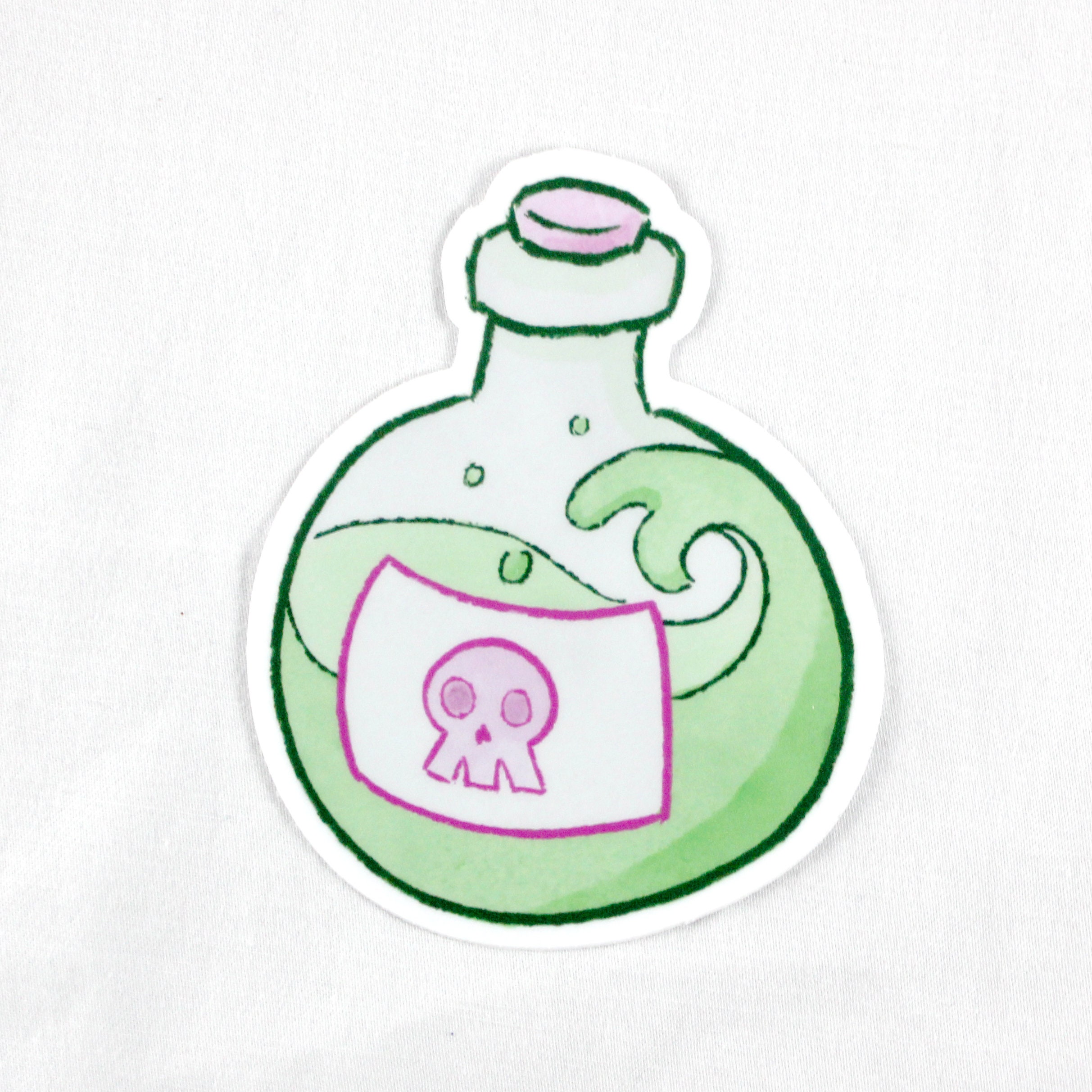 Poison Bottle Vinyl Sticker: Cute Waterproof Laptop Decal - Etsy