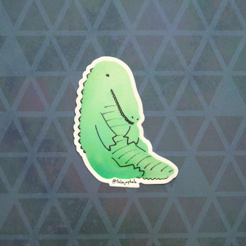 Croc Vinyl Sticker Crocodile Sticker Vinyl Stickers - Etsy