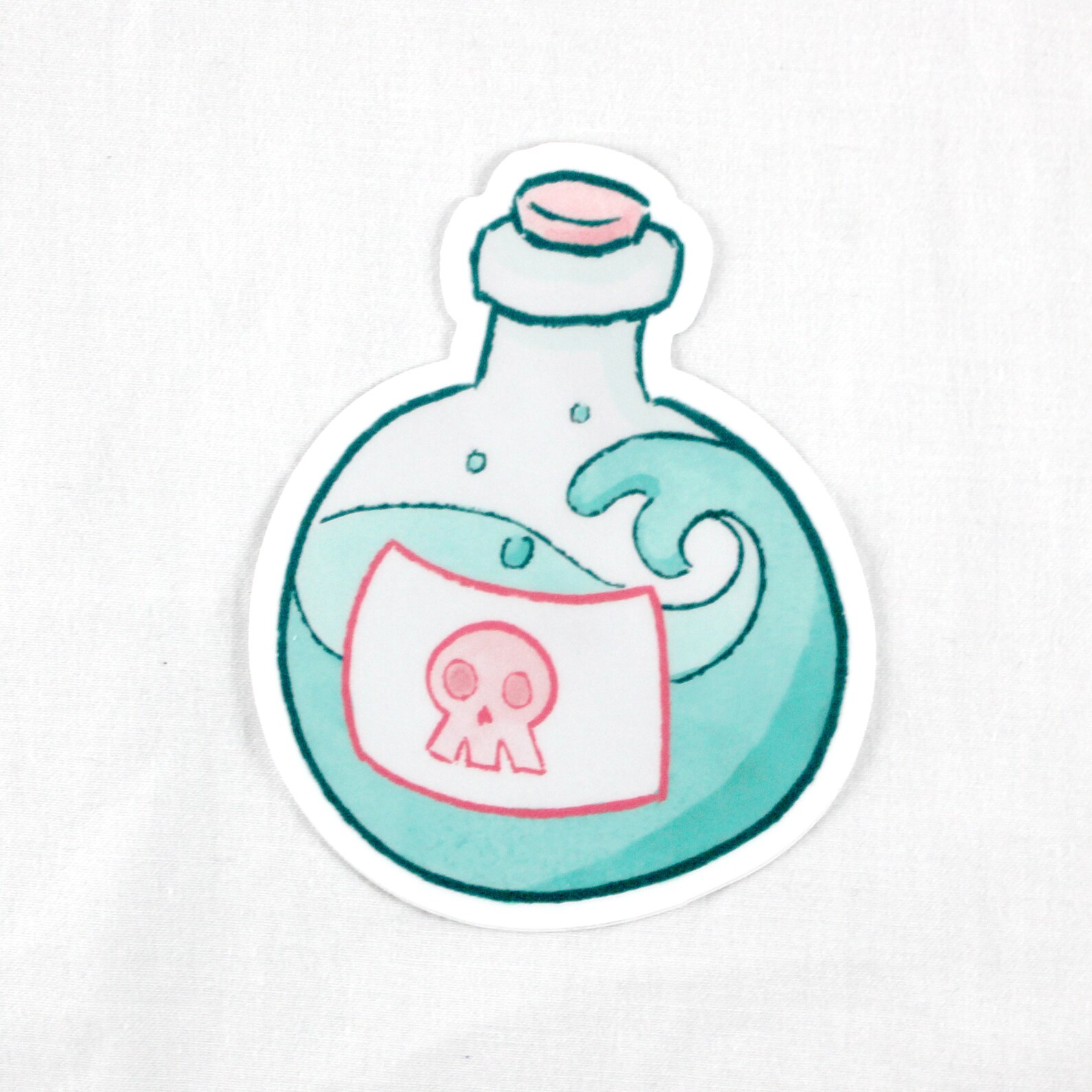 Cute Poison Bottle Vinyl Sticker - Etsy