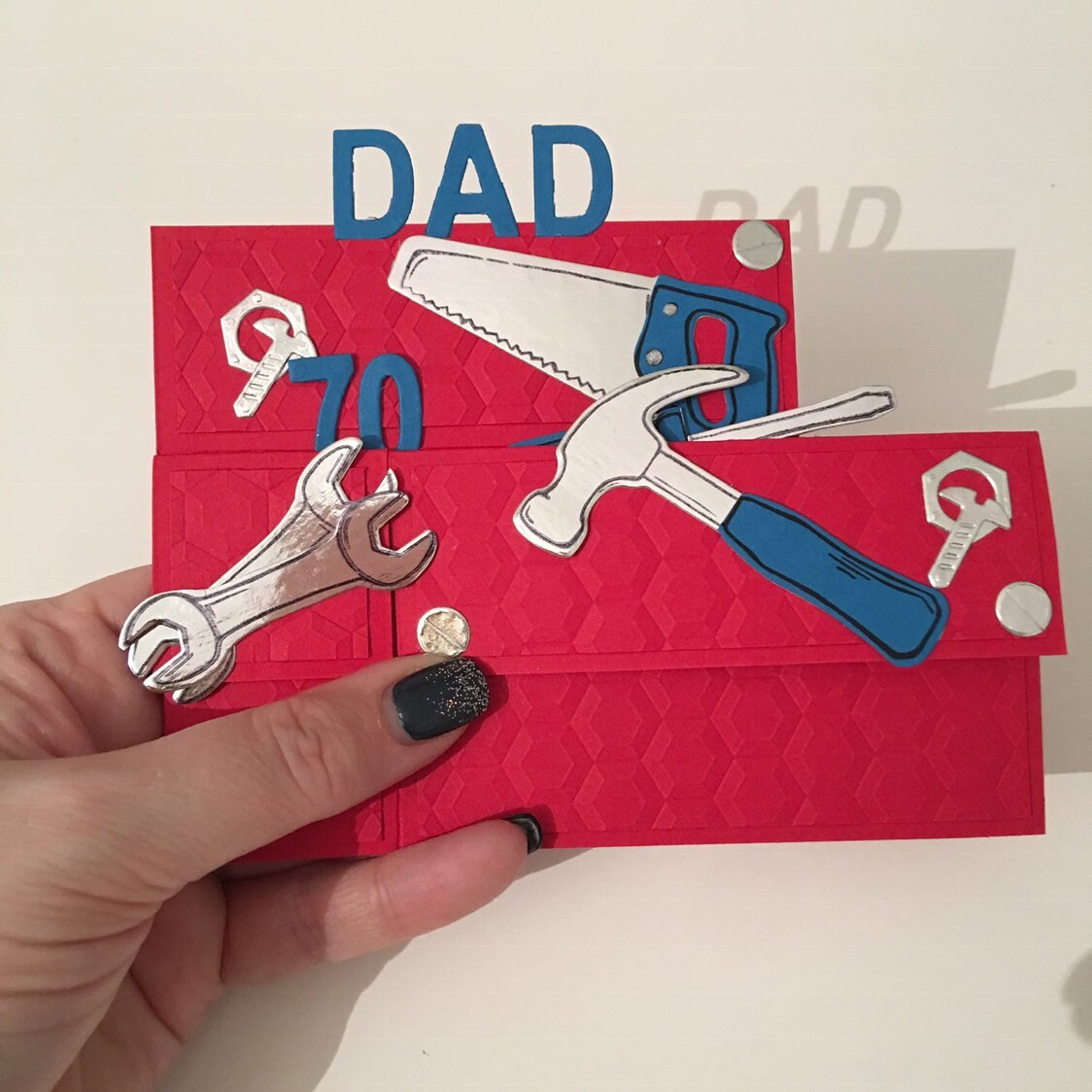 Pop up Box Card Tool Box Dad Grandad Granda Grandpa | Etsy UK