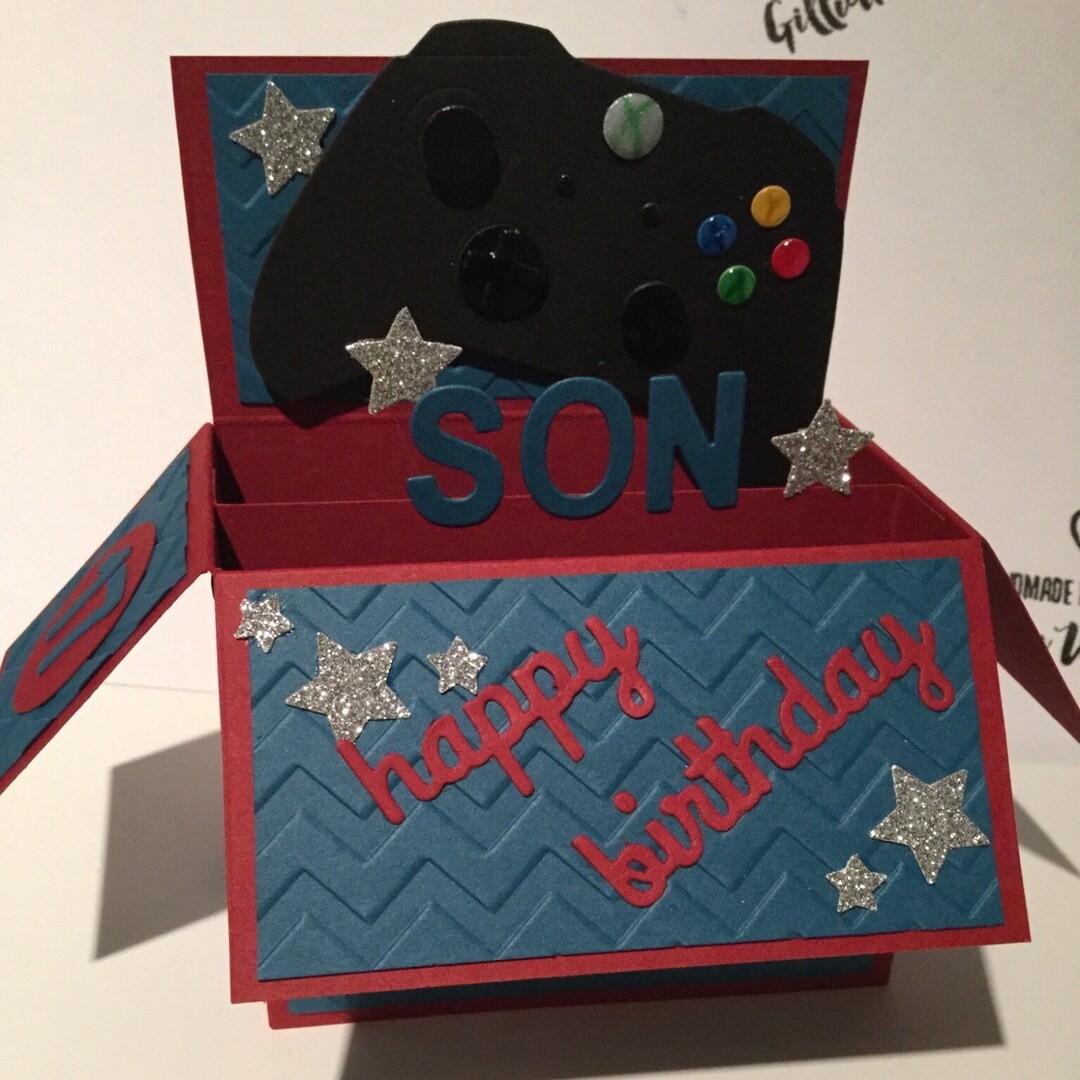 Game Controller Pop up Birthday Card, Gamer, Joystick, Console - Etsy UK
