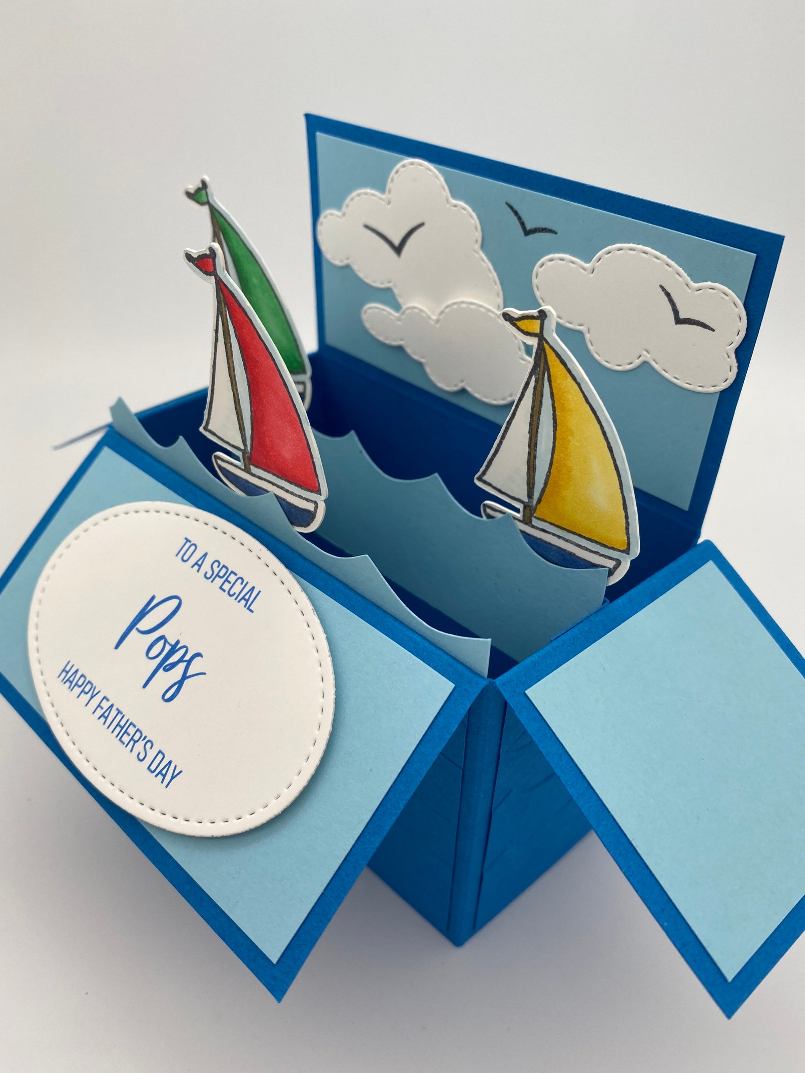 Pop up Box Card Sailing Sailors Yacht Dinghy Sailboat - Etsy UK
