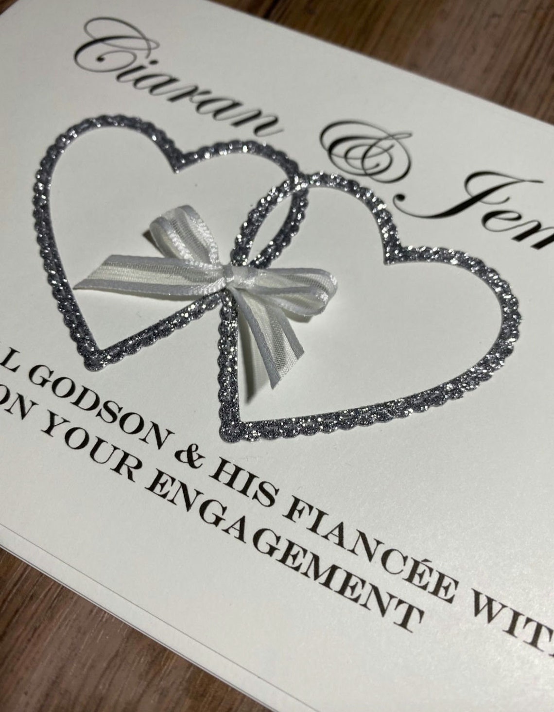 Personalised Engagement Card, Wedding Card, Congratulations, Love ...