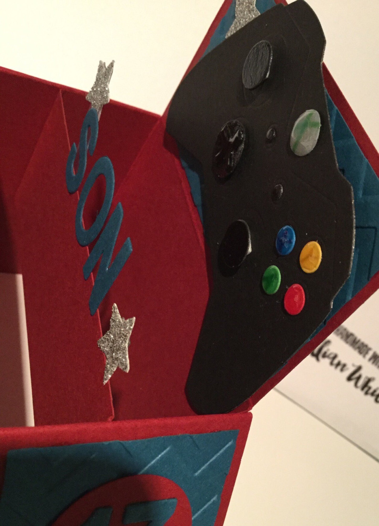 Game Controller Pop up Birthday Card Gamer Joystick Console | Etsy