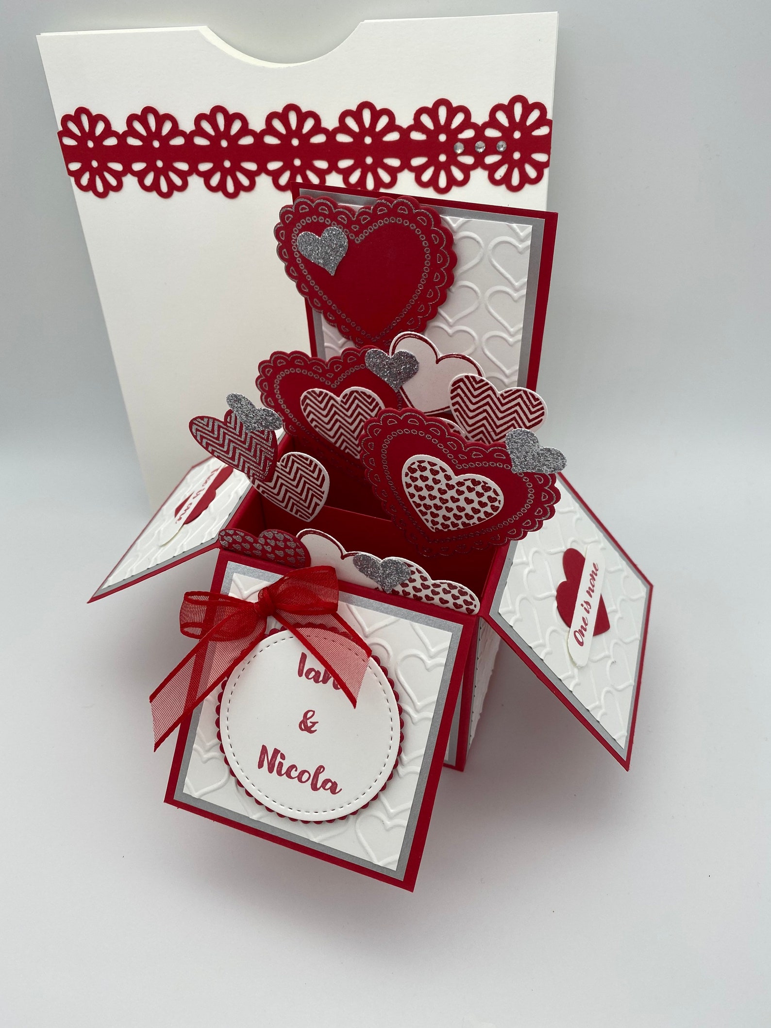 Hand Made Wedding Card, Card in a Box, Engagement, Anniversary ...