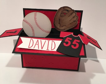 Baseball Pop up Card - Etsy