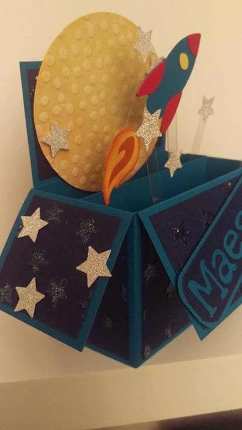 Blast Off Rocket Space Moon Stars Space Ship Rocket | Etsy