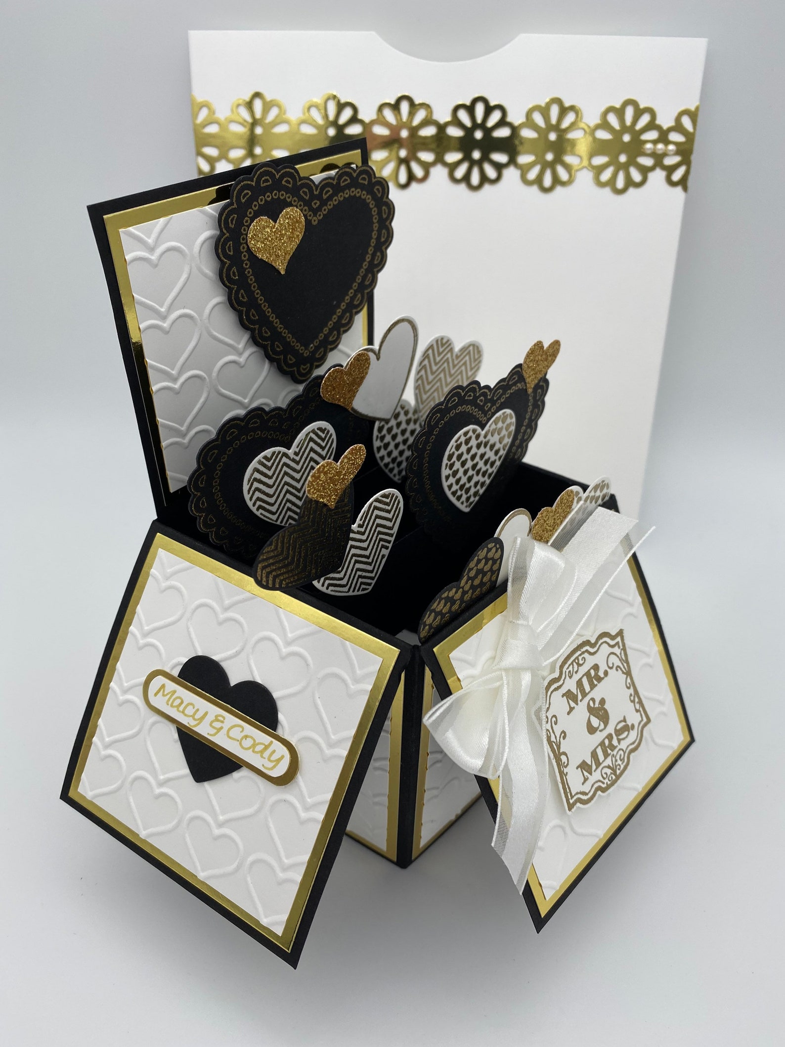 Hand Made Wedding Card, Card in a Box, Engagement, Anniversary ...