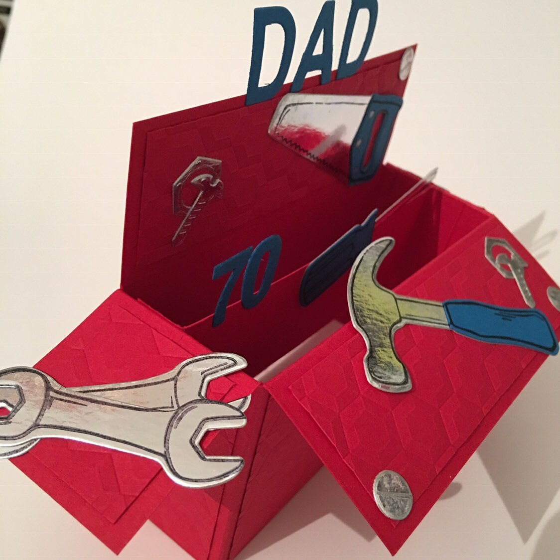 Pop up Box Card Tool Box Dad Grandad Granda Grandpa | Etsy UK