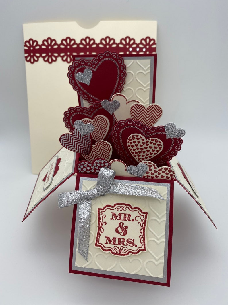 Hand Made Wedding Card Card in a Box Engagement | Etsy