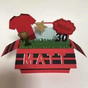 Personalized Football Pop up Card: 3D Soccer Birthday Card - Etsy UK