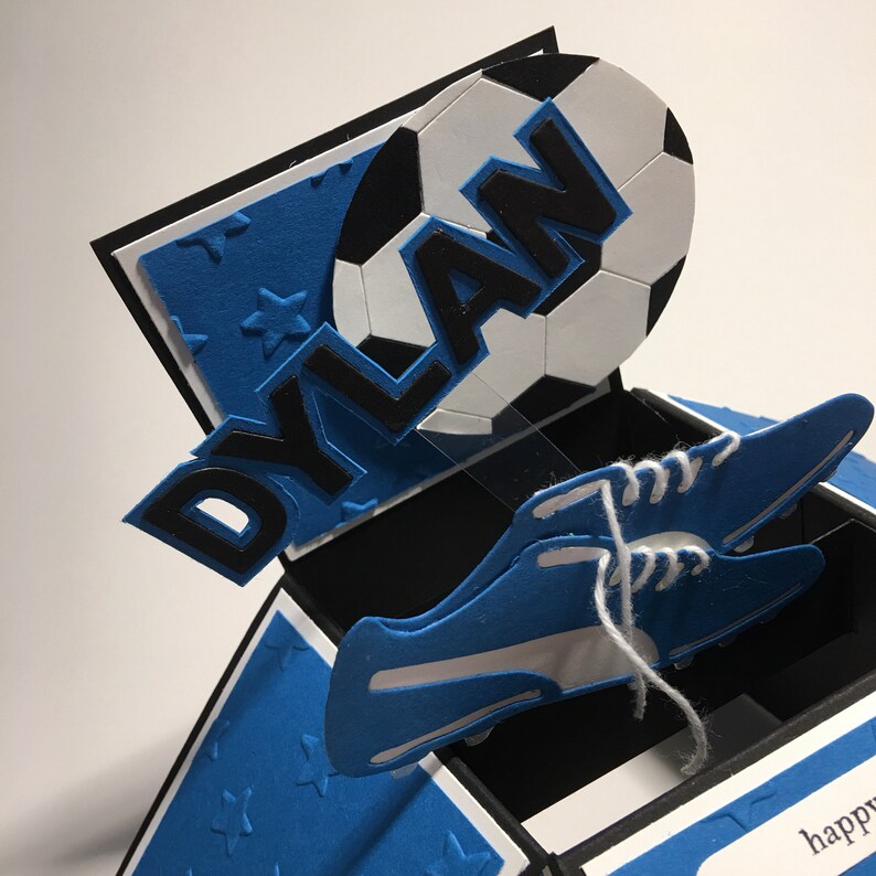 Soccer Football Sport Pop up Birthday Card Personalised | Etsy