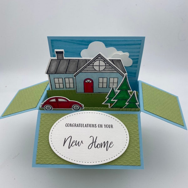 Pop up Moving Card - Etsy